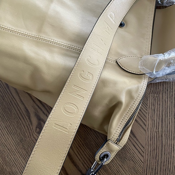 Longchamp | Bags | Longchamp Medium Le Pliage Cuir Top Handle Bag ...